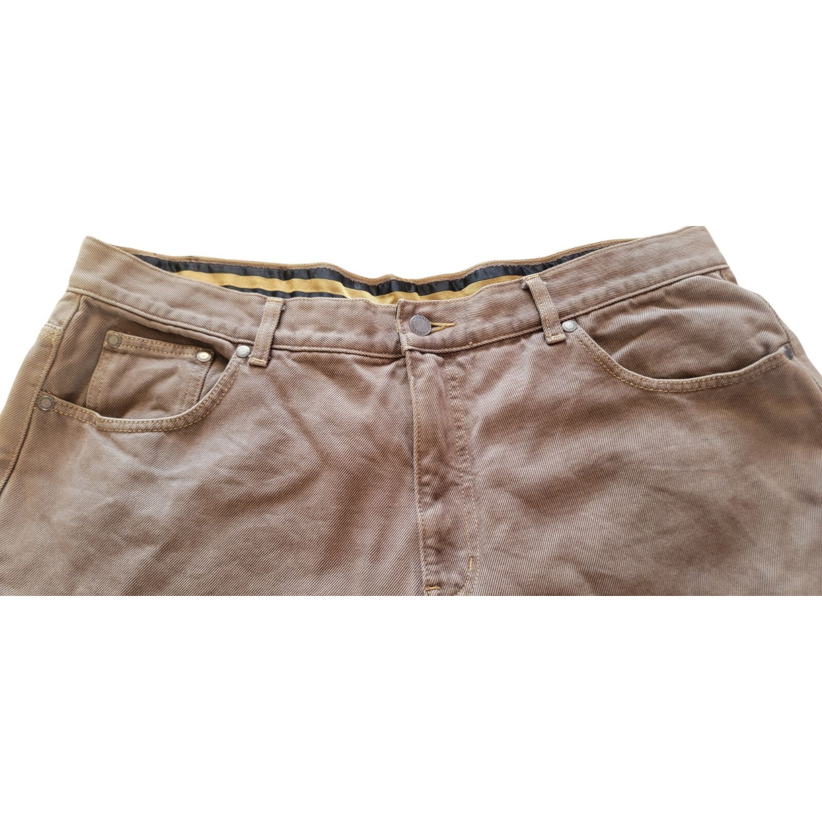 Varessi Diamante Mens Brown Jeans 40X32 Made In USA 100% Cotton Durable ...