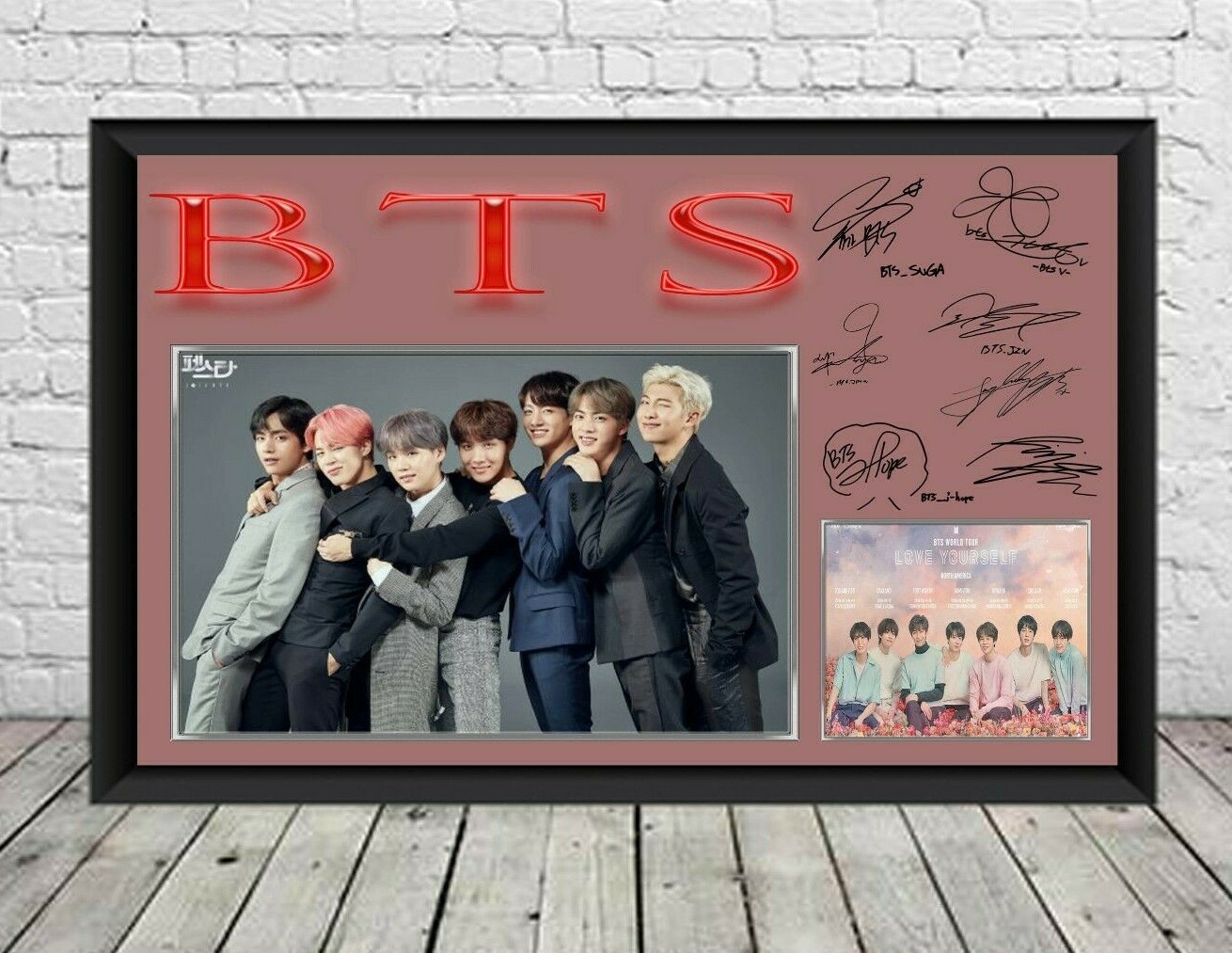 BTS Signed Album Photo Print Poster Pop Band Memorabilia | eBay