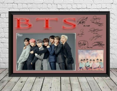 BTS Signed Album Photo Print Poster Pop Band Memorabilia | eBay UK