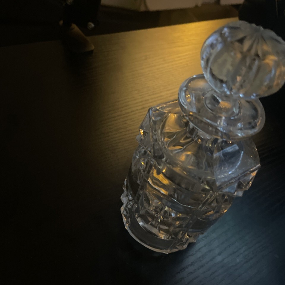 ABP Dorflinger Russian Pattern Cut Glass Cologne Bottle-Victorian Circa ...