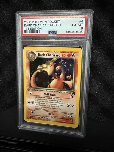 2000 Pokemon Rocket 1st Edition #4 Dark Charizard Holo PSA 6 4/82 Vintage | eBay