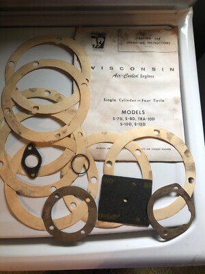 WISCONSIN AIR COOLED SINGLE 4 CYCLE ENGINE OPERATORS MANUAL S7D 8D 10D ...