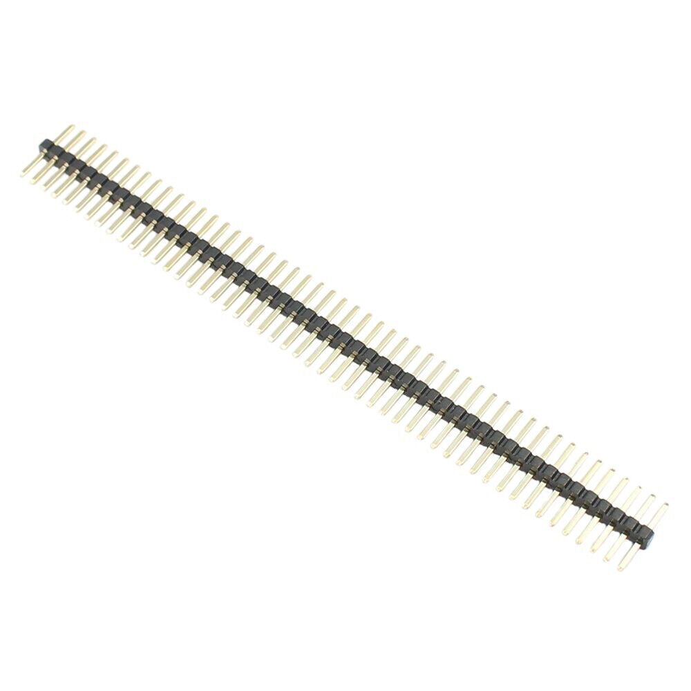 5Pcs Gold Plated 1.27mm Pitch Male Single Straight 50 Pin Header Strip ...