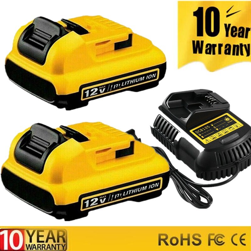 ReplacementFor Dewalt Battery DCB120 12V 3.0Ah 12Volt Max Lithium ...