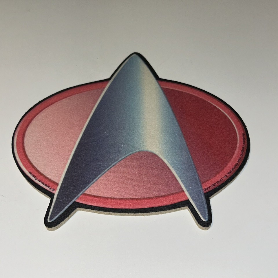 Vintage Star Trek The Next Generation Keyboard And Mouse Pad 1995 ...