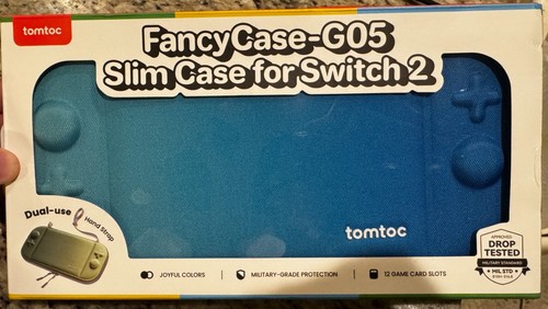 tomtoc Ocean Blue Slim Carrying Case For Nintendo Switch 2 | eBay