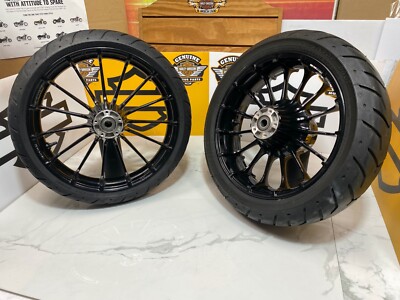 00-24 Harley Touring 19" Front Turbine Talon Spoke Wheel & Tire OEM | eBay