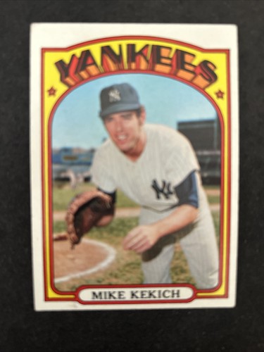 1972 Topps Baseball Card #138 Mike Kekich New York Yankees Ex+ Free ...