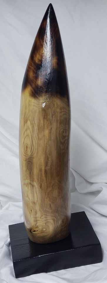 PREHISTORIC Rhino Horn Replica Custom ART 16" Realism MADE FROM WOOD 🦏 ...