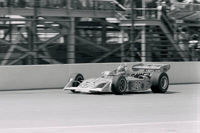 Gordon Johncock of Pat Patrick Racing Eagle 74 a fourth place - 1974 ...