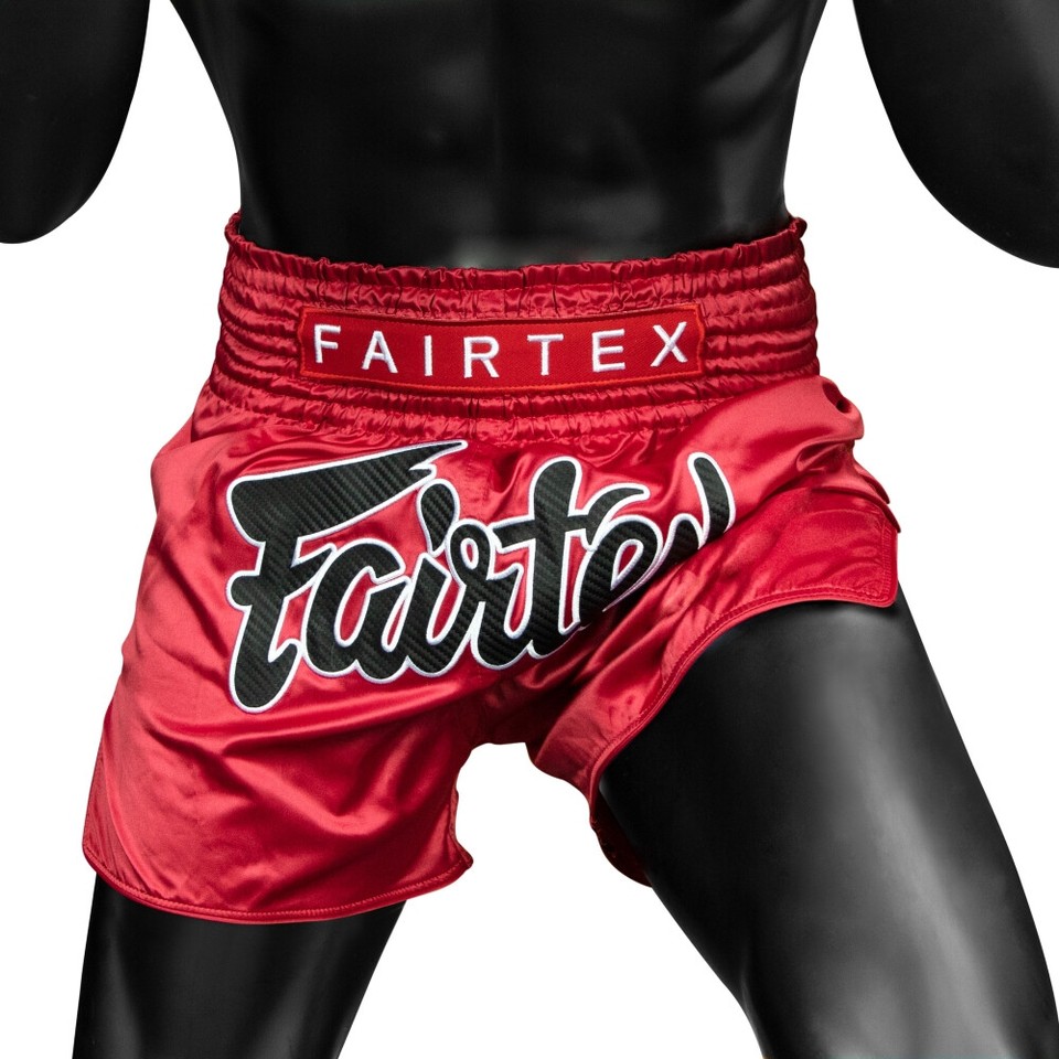 Fairtex Shorts Sports Muay Thai MMA Kick Boxing Micro Satin BS1936 Red ...