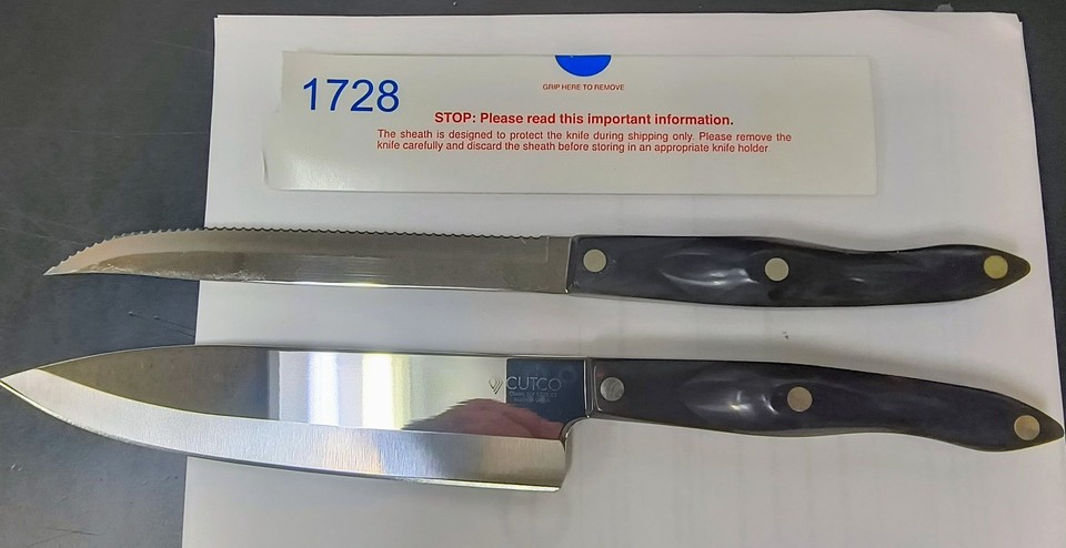 CUTCO GIFT SET, NEVER USED ~ Two (2) knives included / Cutco 1728 and ...