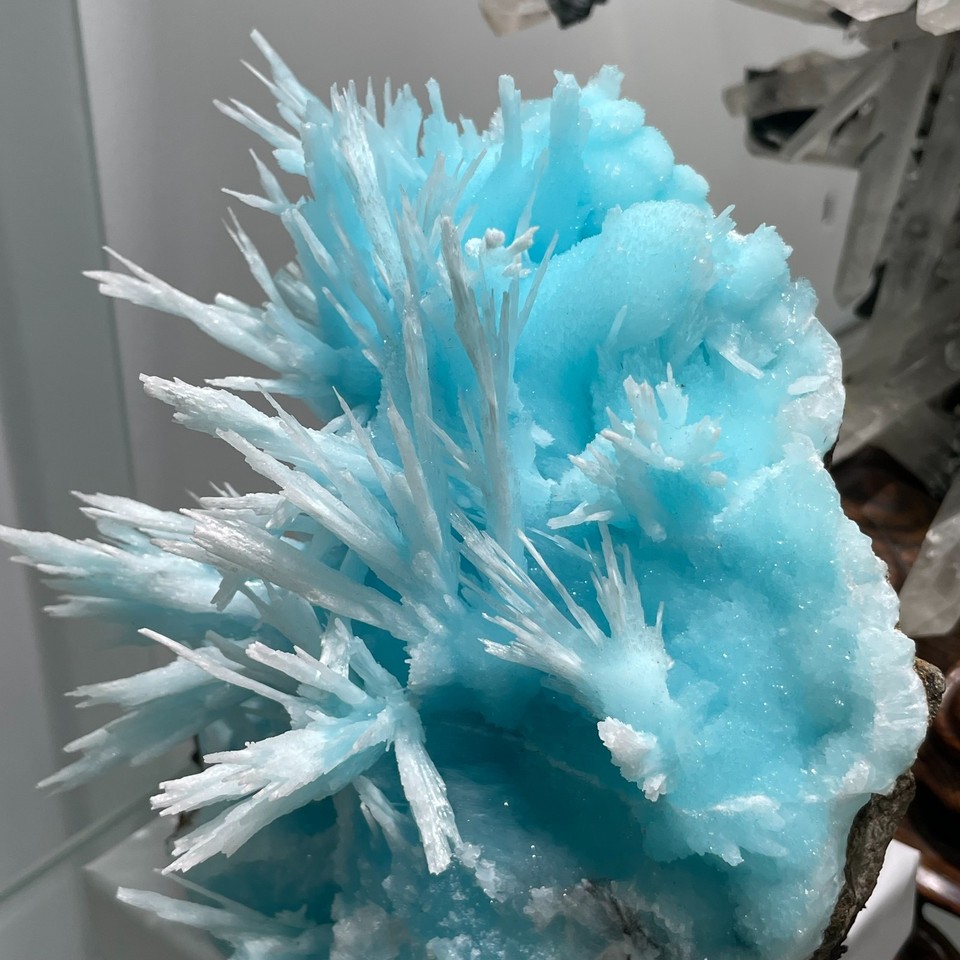 Rare Natural Blue Aragonite Quartz Crystal Raw Stone Mineral Specimen ...
