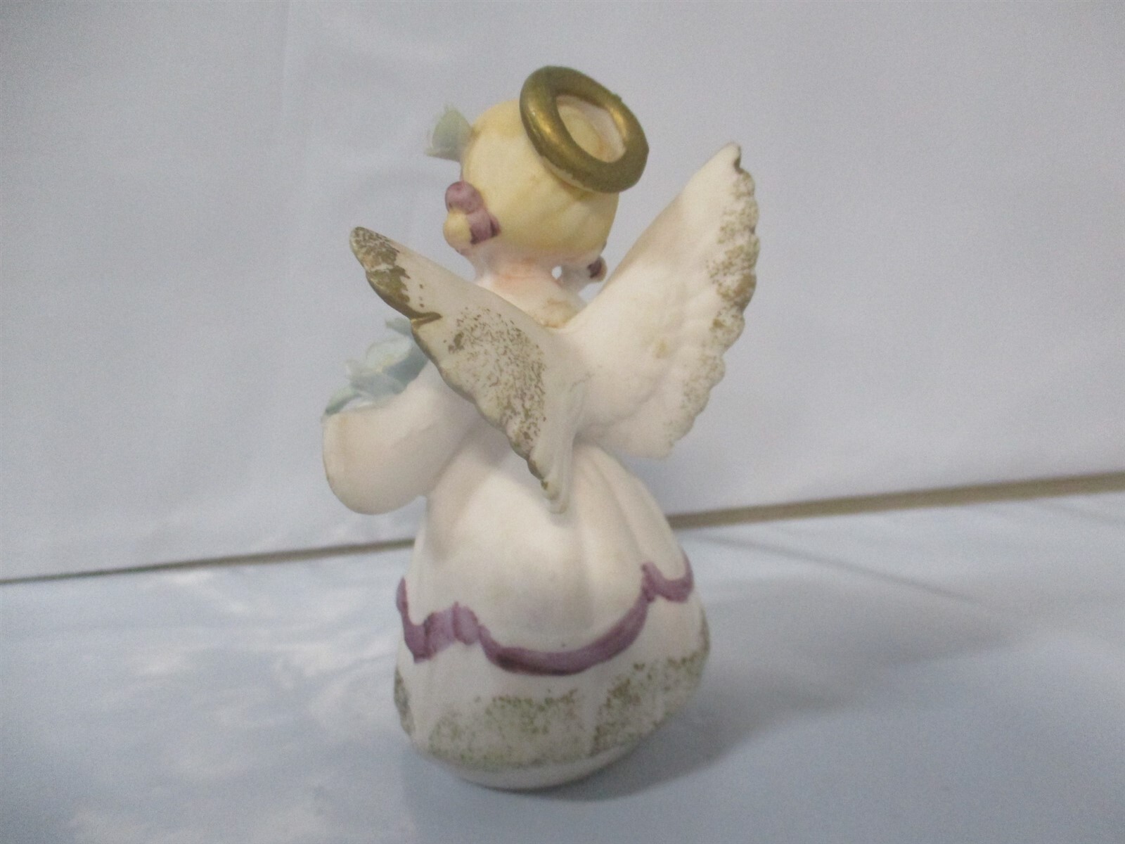 Vintage October Birthday Angel Porcelain Figurine with Flowers and Halo ...
