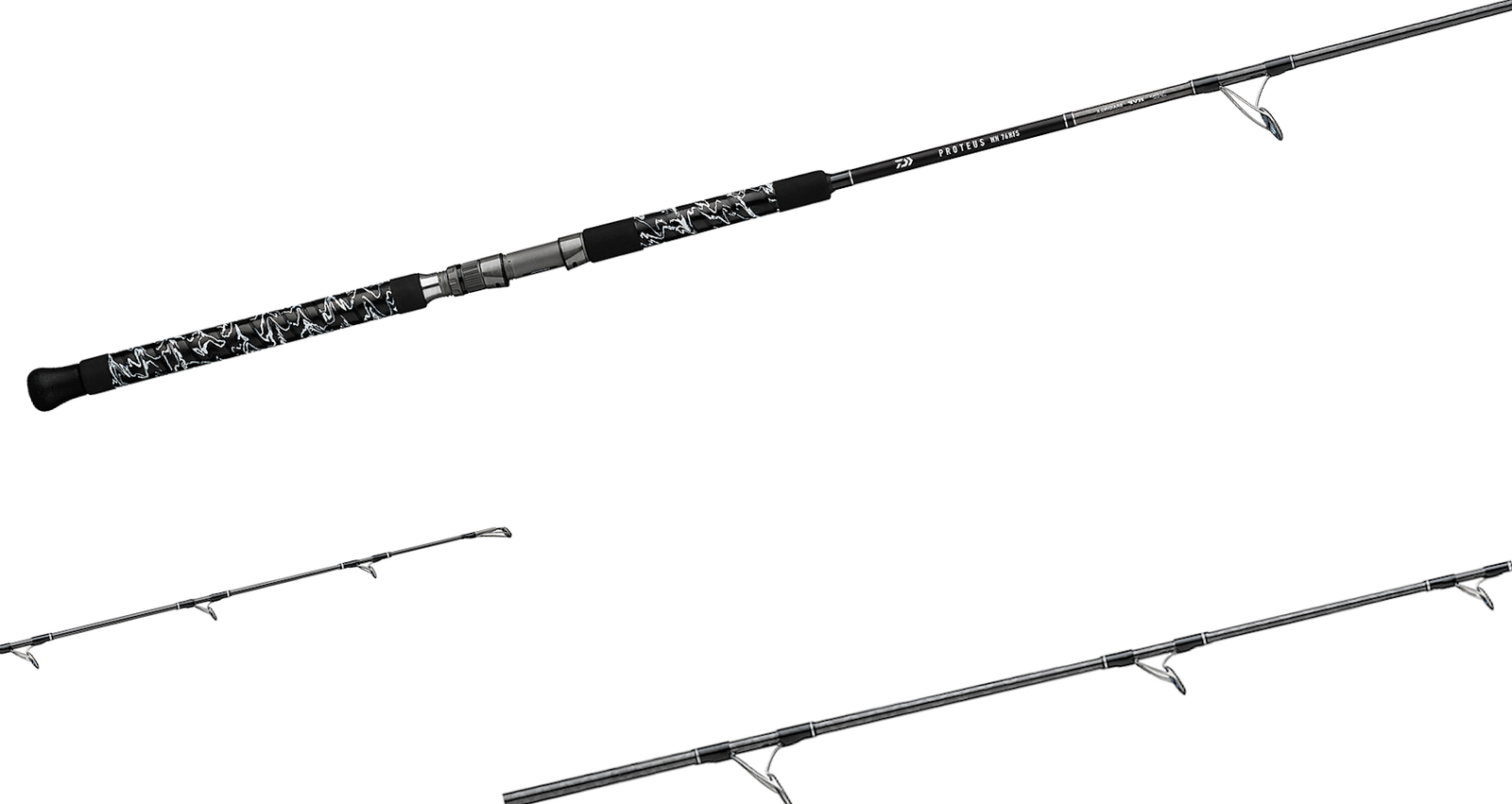 Daiwa Proteus Winn Camo Wrap Spinning Rods Inshore & Offshore Saltwater ...