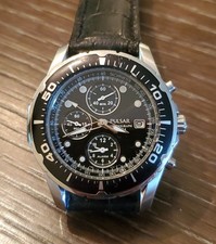 Pulsar Mens 7t62-x068 Black Band Chronograph Date Indicator Quartz ...