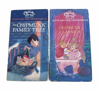 Chipmunk Library, Chipmunk Classics (VHS, 1984) Rare Lot Of 2 | eBay