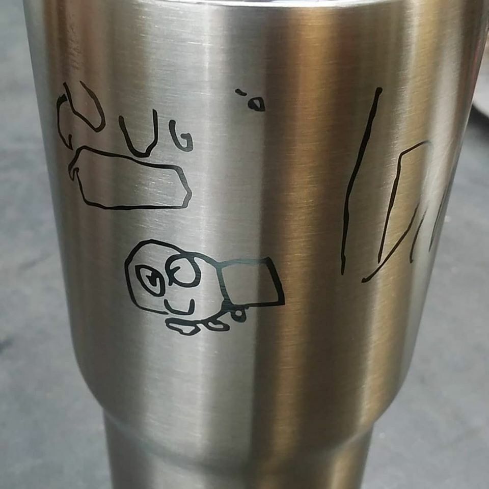 RTIC Tumbler Stainless Steel Travel Cup Thermos Mug + Laser Engraving ...