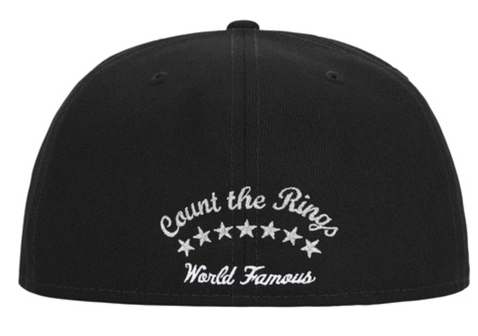 Supreme Undisputed Box Logo New Era Cap Hat Black Fall Winter 2021 Size ...