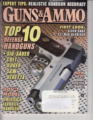 Magazine GUNS & AMMO August 1995 !!! TAURUS Model 607 REVOLVER !!! /l4 ...