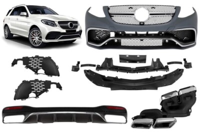 Bodykit for Mercedes GLE W166 SUV 15-18 Front Bumper GLE63 AMG Diffuser ...