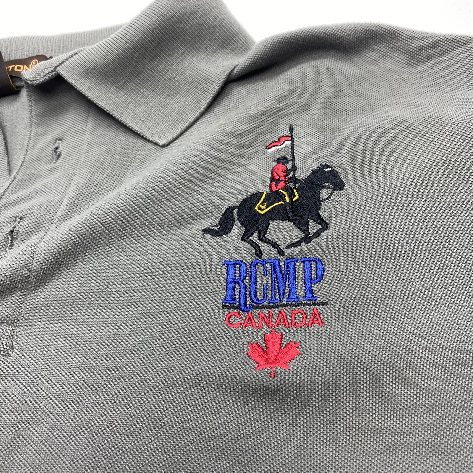 Mountie RCMP Royal Canadian Mounted Police Grey Polo … - Gem