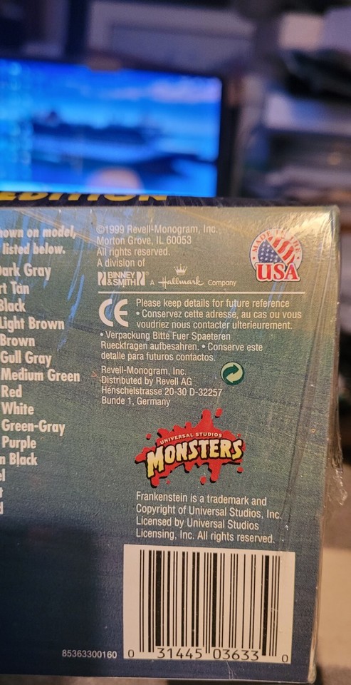Revell-Frankenstein Monsters of the Movies plastic kit #85-3633 1:12 ...