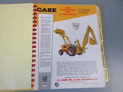 Case 430 Construction King Loader Backhoe Sale Sheets from Dealer ...