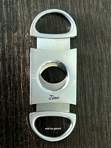 Zino 2 Finger Cigar Cutter, Chrome Z2 Double Blade Cigar Cutter 111593 ...