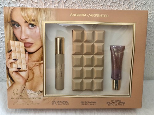 Sabrina Carpenter Gift Set Caramel Dream - 1 Oz & .3 Oz & Lip Gloss ...