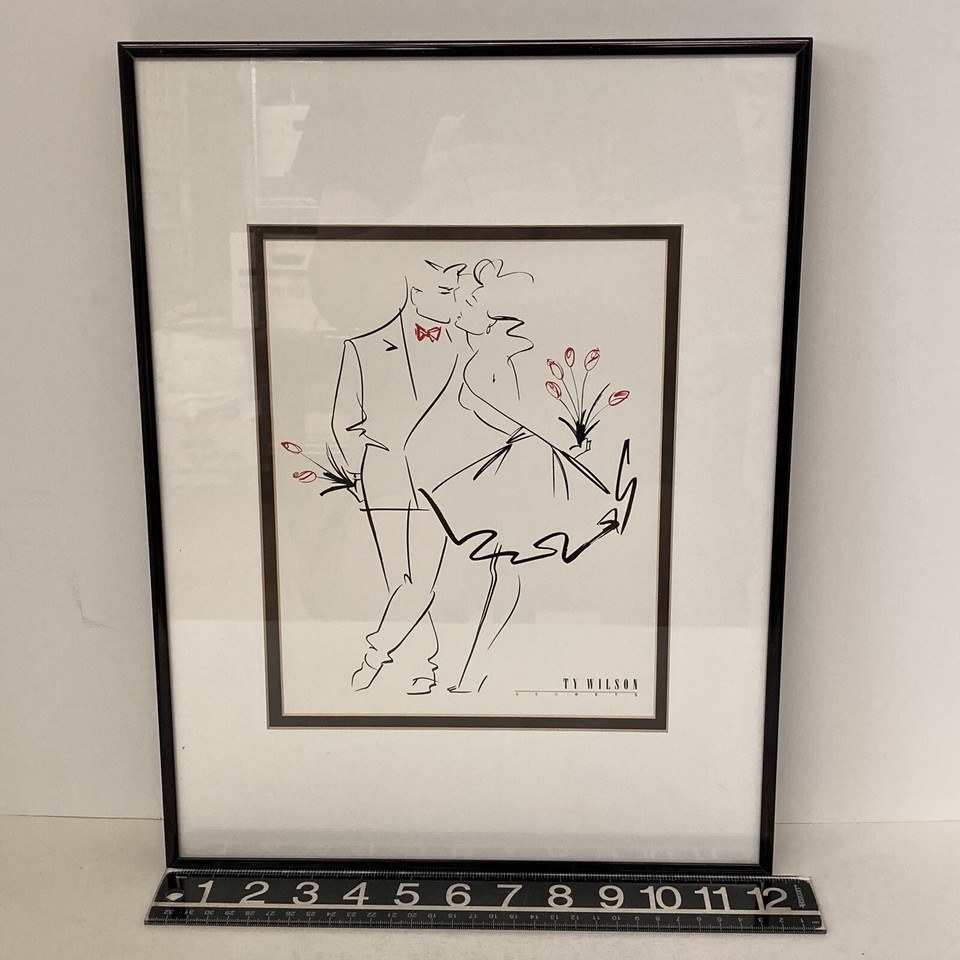 TY WILSON Secrets Matted and Framed Art Print 12 X 16 Made in Italy | eBay