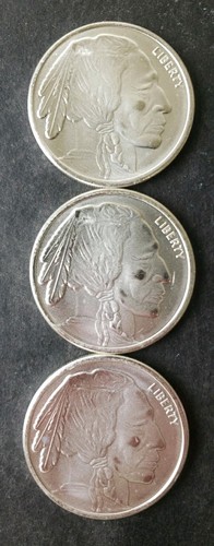 Lot of Three CNT Minting 1oz Silver Buffalo Rounds | eBay