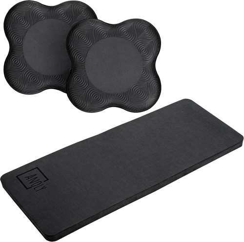 Yoga Support Pad Set - 2 Pads + 1 Mat (Black) | eBay