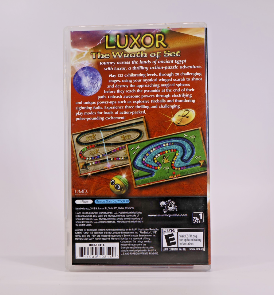 Luxor: The Wrath of Set (PSP) CIB - Auth Good Cond 811930103149| eBay