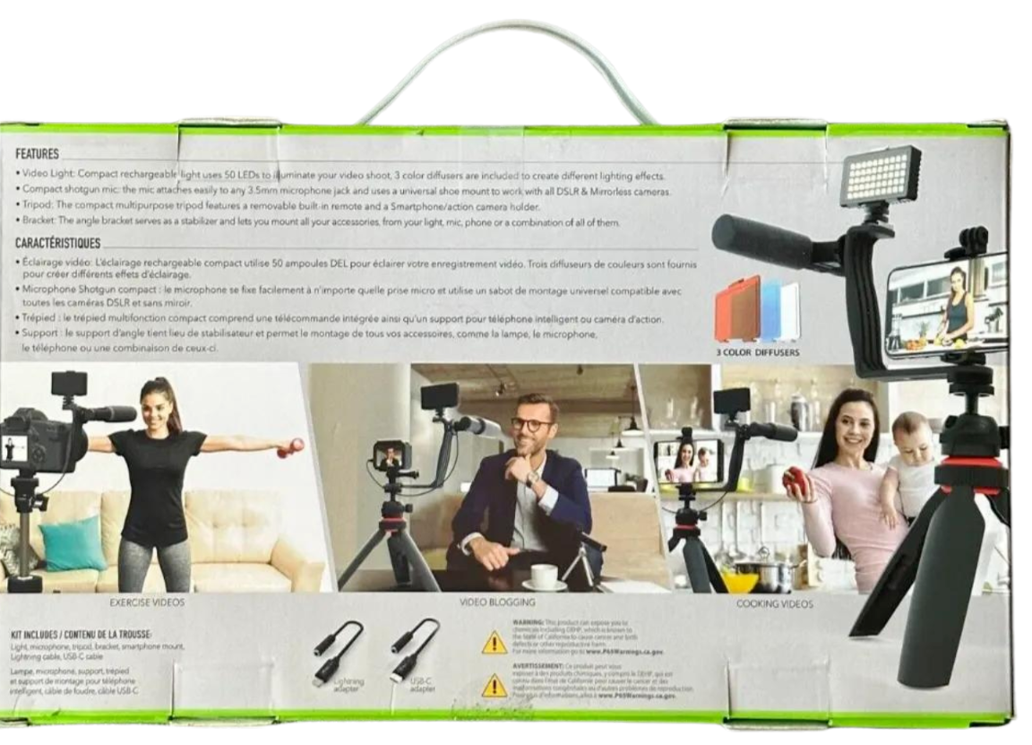 GO VIRAL digipower- Content Maker Essential Vlogging Kit | eBay