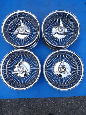 ROADSTER Wire Wheels 15x7 Deep Dish Chevy Ford Mopar Set 1995 | eBay