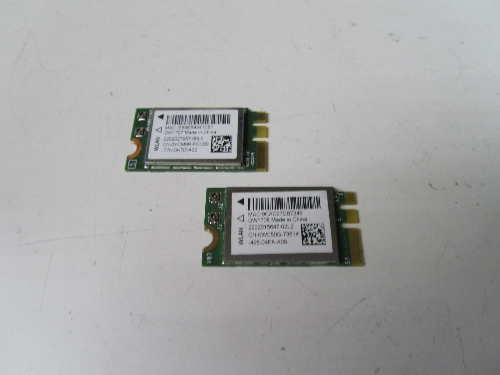 Pair of Genuine Dell Wireless Bluetooth WiFi WLAN Card QCNFA335 ...