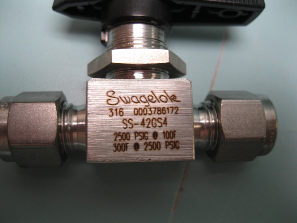1/4" Swagelok SS-42GS4 Tube-Fitting Ball Valve NEW L6 | eBay