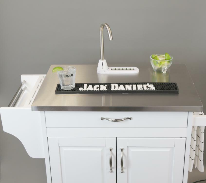 SIDEBAR BEVERAGE SYSTEMS LIQUOR DISPENSER, WHITE LED / NICKEL - NEW ...