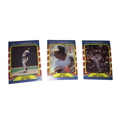 Vintage Collectible Limited Edition Baseball Cards (3) | eBay