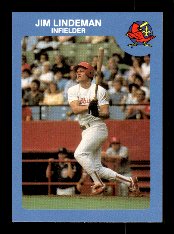 1986 Louisville Redbirds # 16 Jim Lindeman Card (ML) St Louis Cardinals ...