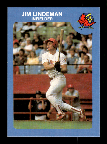 1986 Louisville Redbirds # 16 Jim Lindeman Card (ML) St Louis Cardinals ...