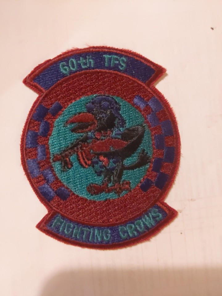 USAF 60th Tactical Fighter Squadron Patch EGLIN AFB FL 3 X 2 1/4 Inch ...