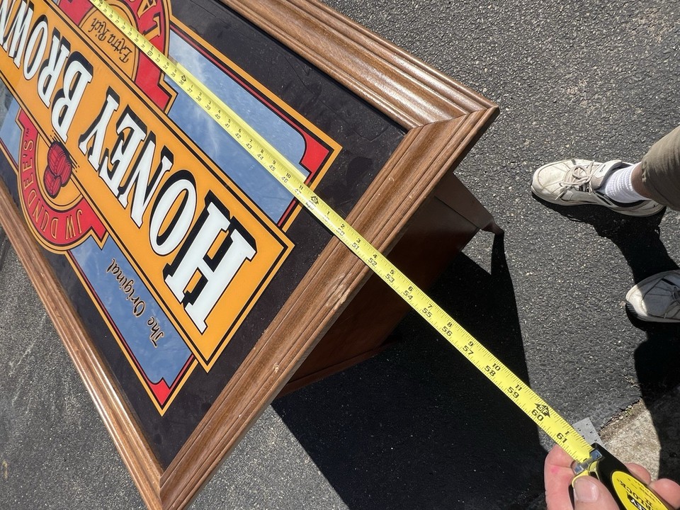 Honey Brown bar man cave Lager Beer Sign Mirror 52" x 28.5" | eBay