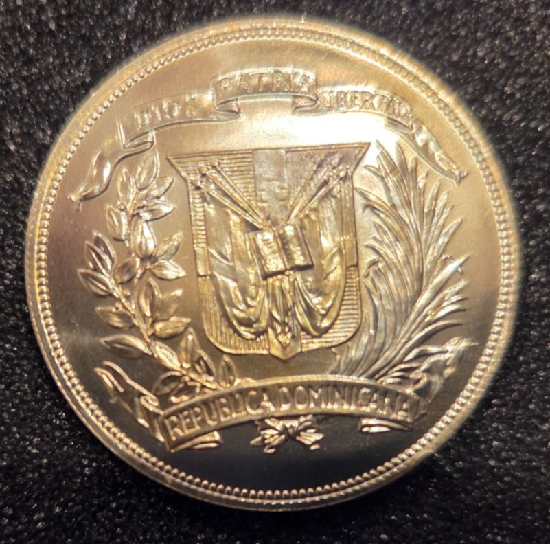 1974 Dominican Republic Central American & Caribbean Games 1 Peso ...