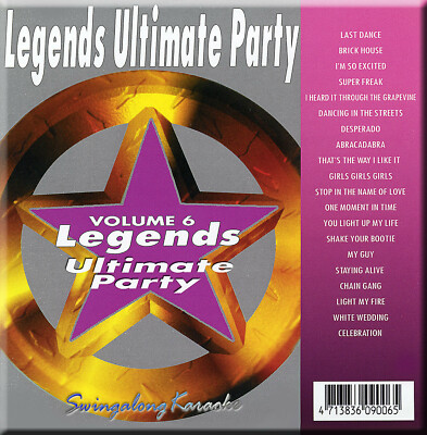 Legends Ultimate Karaoke Party CDG Disc Volume 6- Profssional New | eBay