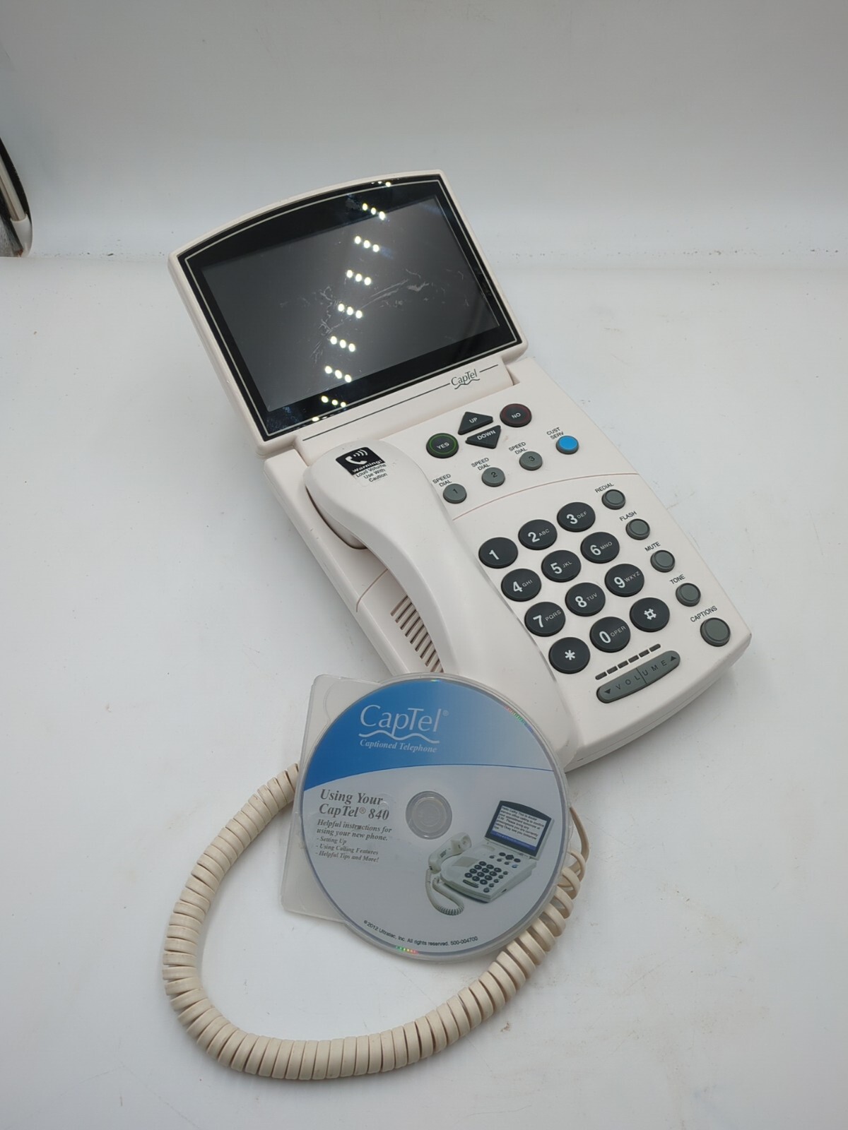 Ultratec CapTel 840 Closed Captioned Hearing Impaired Phone NO POWER ...