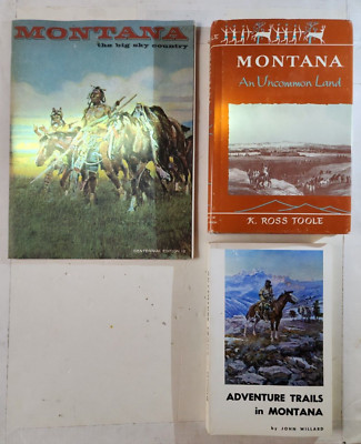 Set of 3 MONTANA Books - Adventure Trails, Uncommon Land & Big Sky ...