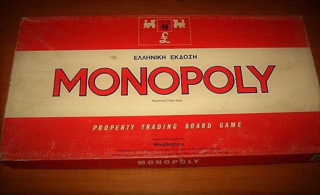 AMAZING VINTAGE RARE GREEK RED MONOPOLY FROM EARLY 70s COMPLETE | eBay