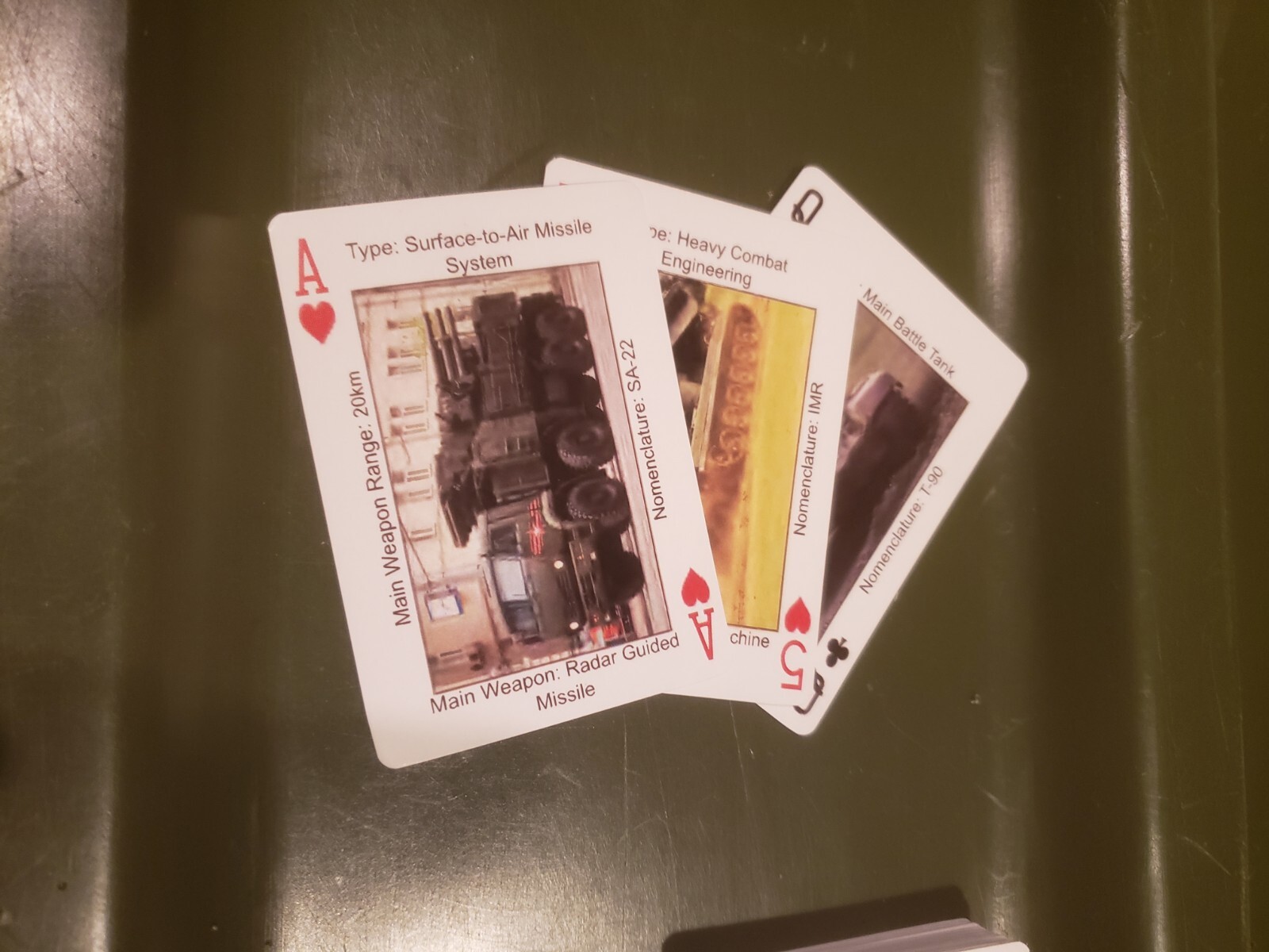 Russia Military Tank ID Poker Playing Cards US Army - Ukraine War ...